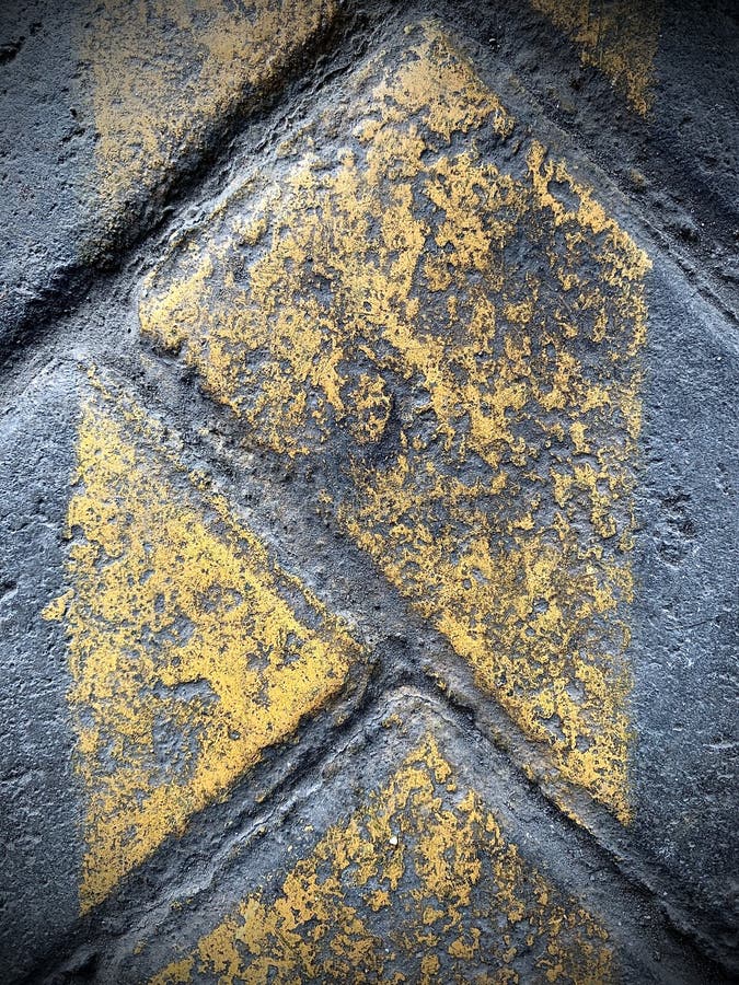 Brick painted yellow stock image. Image of yellow, markings - 266174167