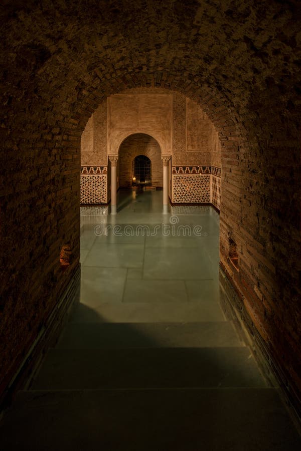 Brick Passageway with Semicircular Arch Entry Stock Photo - Image of ...