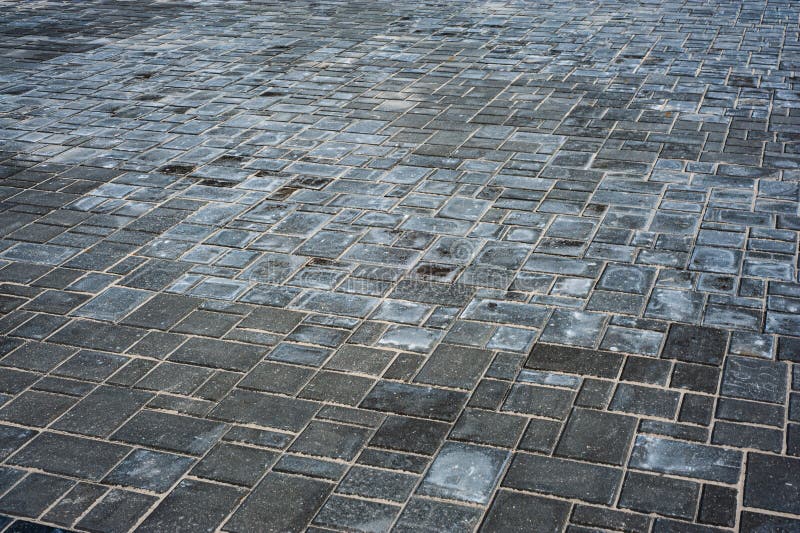 Brick Path or Sidewalk with Perspective Going into the Distance with ...