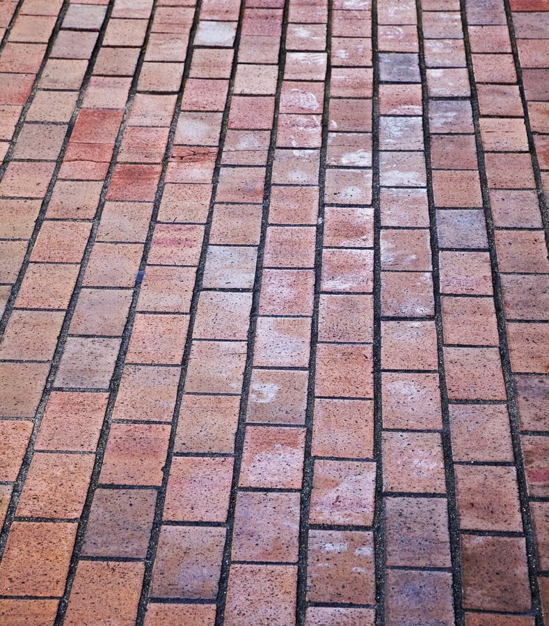 Brick pathway stock photo. Image of convergence, perspective - 12942254
