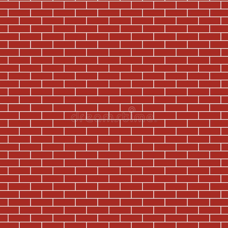 Brick Pattern Seamless. Red Brick Texture, Background Stock Vector ...