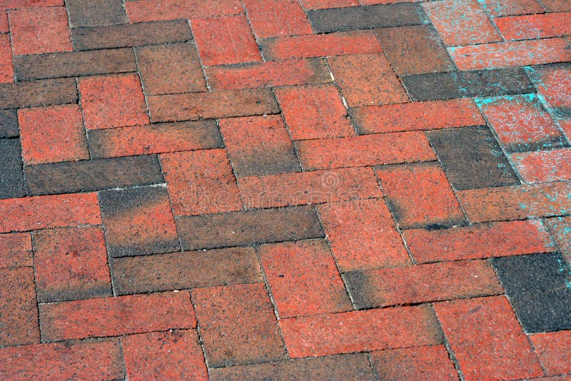 Brick pavement stock image. Image of close, pavement, design - 6176975