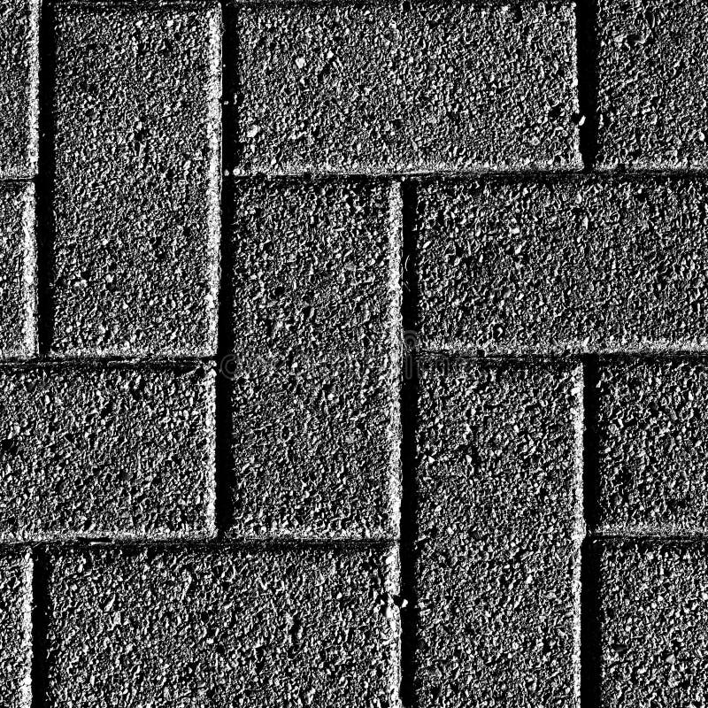 Brick Pavement in Pattern of Rectangle Shapes in High Contrast Black ...