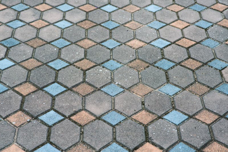 Brick Pavement Tile, Close Up Brick Footpath Pavement Stock Photo ...