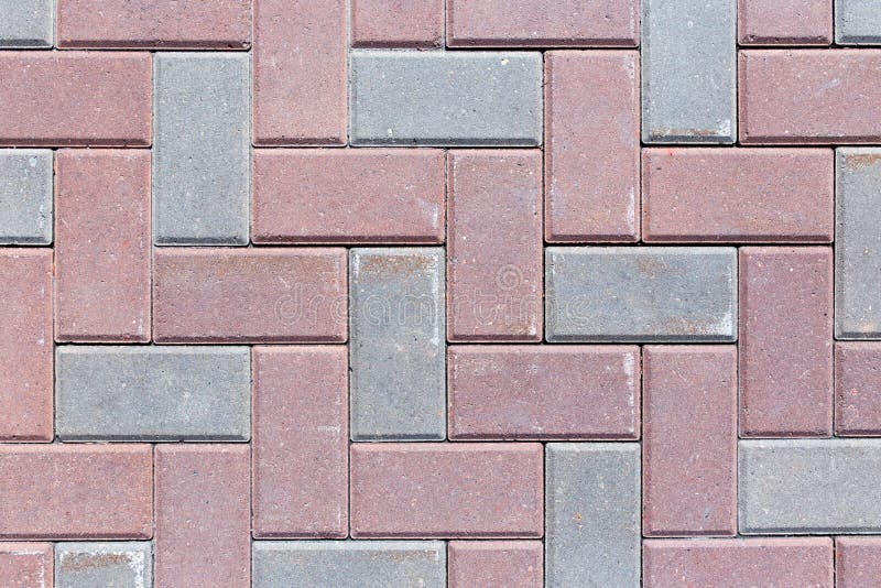 Brick Pavement Tile, Top View. Texture As Background. Stock Image ...