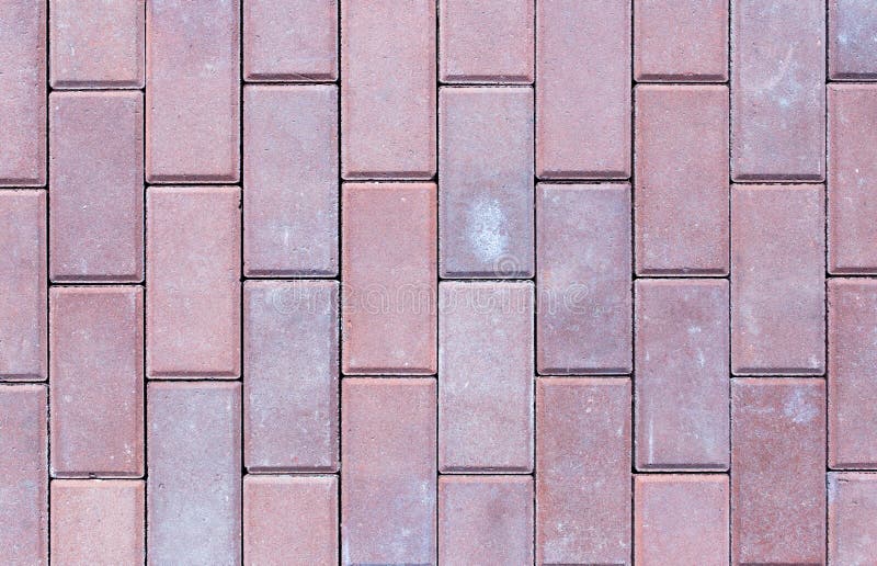 Brick Pavement Tile, Top View. Texture As Background. Stock Image ...