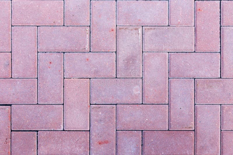 Brick Pavement Tile, Top View. Texture As Background. Stock Image ...