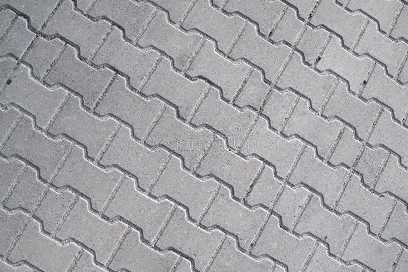Brick Pavement Tile, Top View. Urban Texture As Background. Stock Image ...