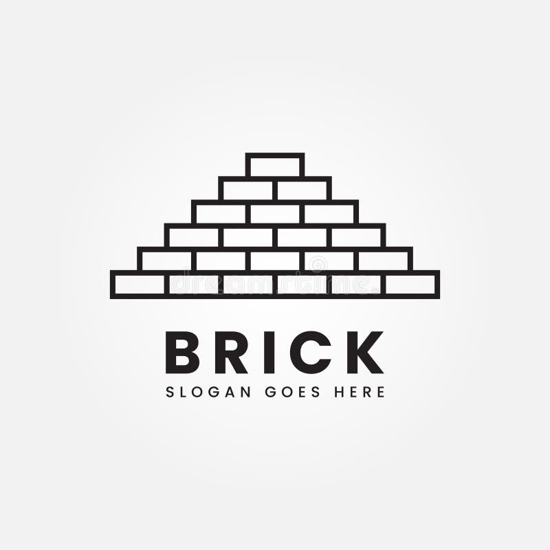 Brick, Pile and Stack Balance Bricks Logo Vector Illustration Design ...