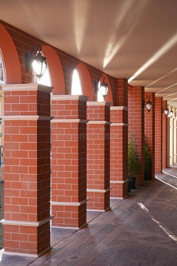 Brick Pillar stock image. Image of white, isolated, stand - 4883441