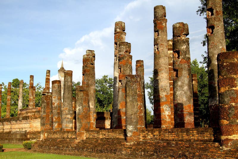 Brick pillars ancient stock photo. Image of historical - 26196930