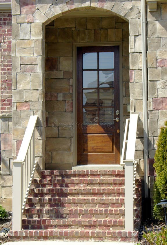 Brick Porch stock photo. Image of steps, doorway, home - 299152