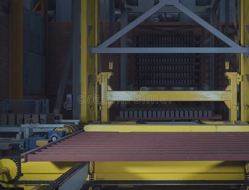 Brick Production, Hollow Ceramic Bricks Factory Stock Photo - Image of ...