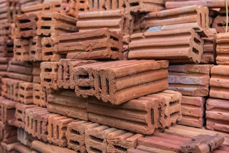 Brick red stock image. Image of earth, building, frame - 63669363