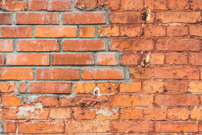 Brick Red Wall Texture. Background of a Old Brick House Stock Photo ...