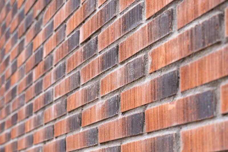 Brick Red Wall with Uneven Texture. Exterior Decorative Rough Surface ...