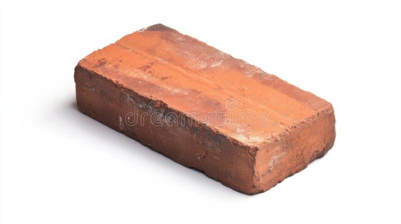 Brick Resting on a Plain Surface Showcasing Its Rustic Texture and ...