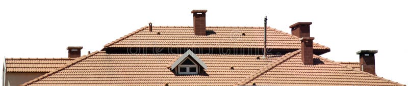Brick Roof stock photo. Image of tile, residential, architectural ...
