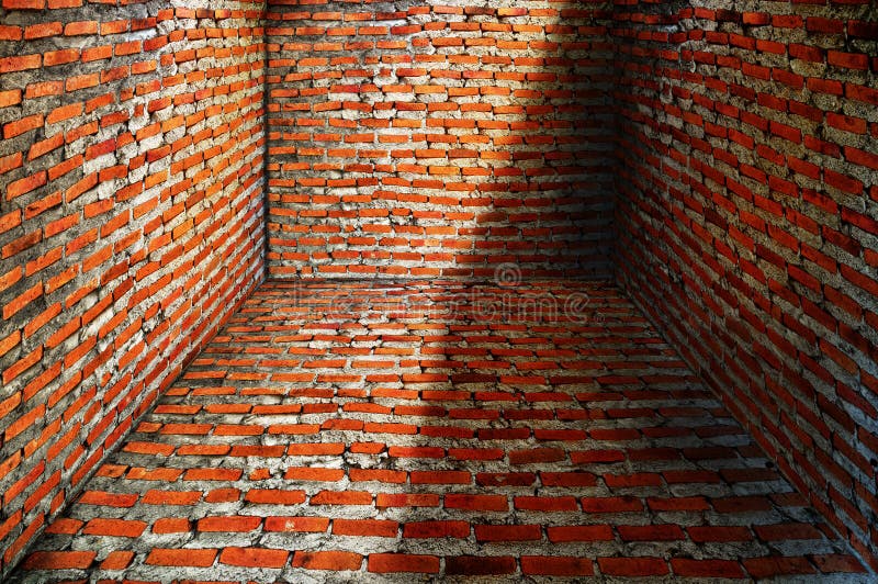 Brick room stock photo. Image of inside, brickwork, background - 18551116