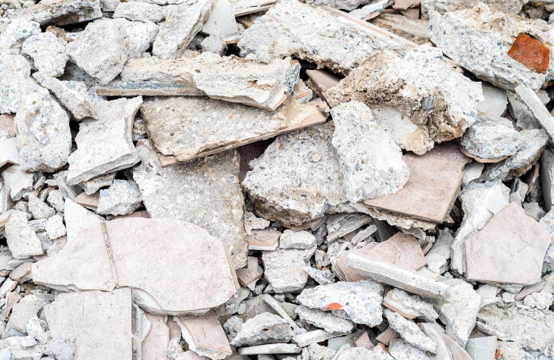 Brick rubble debris stock image. Image of wall, rubble - 67777749