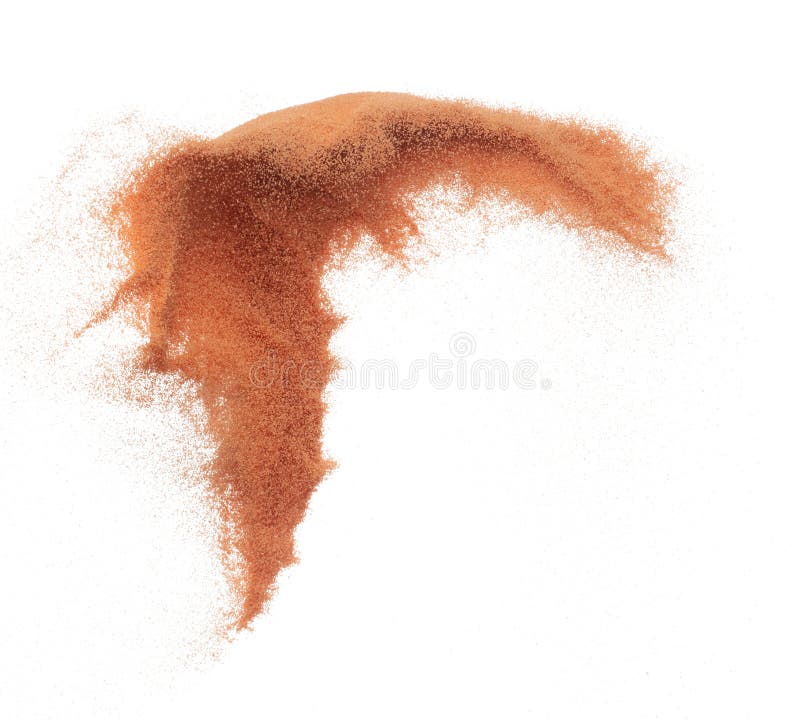 Brick Sand Flying Explosion, Ground Sands Grain Wave Explode. Abstract ...