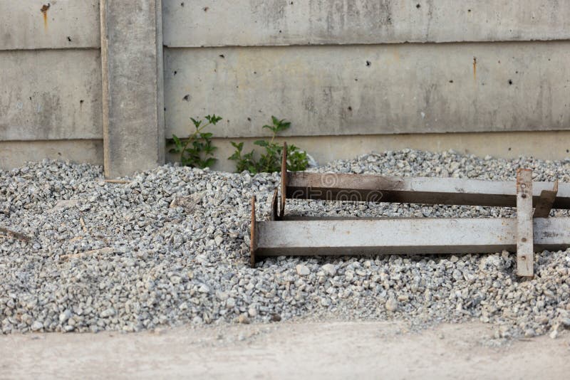 Brick Scrap after Construction Stock Photo - Image of city, break ...