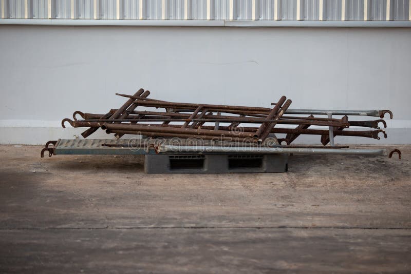 Brick Scrap after Construction Stock Image - Image of cement, junk ...