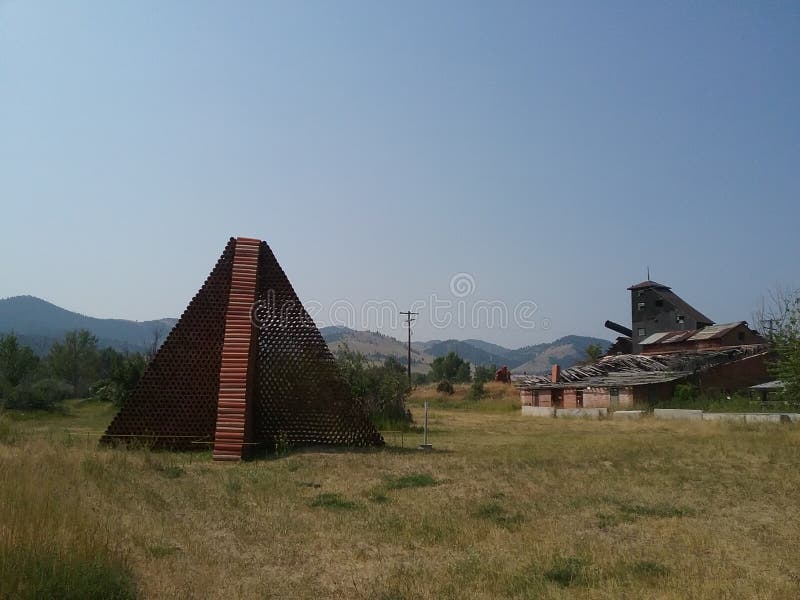 Brick sculpture stock photo. Image of pyramid, helena - 123543542