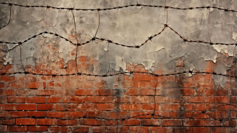 Brick security texture stock photo. Image of barbed - 361319002