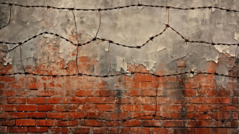 Brick security texture stock photo. Image of barbed - 361319002