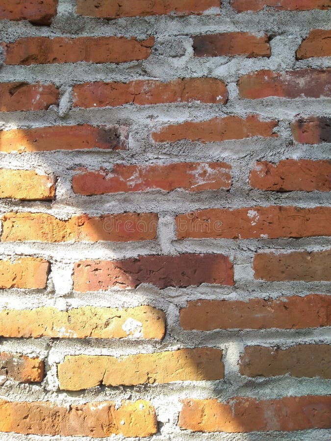 Brick at the Small House on the Morning Stock Image - Image of small ...