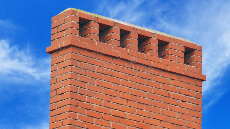Big brick smokestack stock image. Image of environment - 107348917
