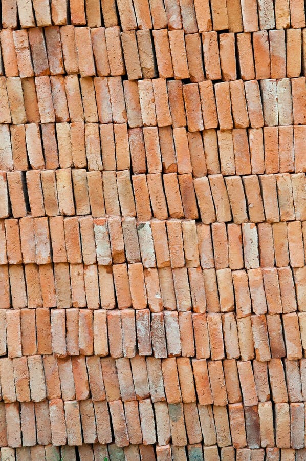 Brick Stack, Construction Material Stock Photo - Image of background ...