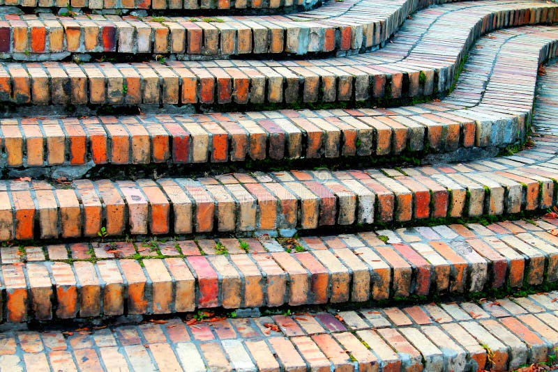 Brick steps 2 stock photo. Image of brickwork, autumn - 50350680