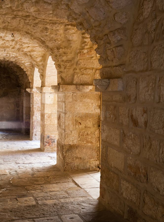 Brick Stone Archway with Receding Path Stock Photo - Image of ...
