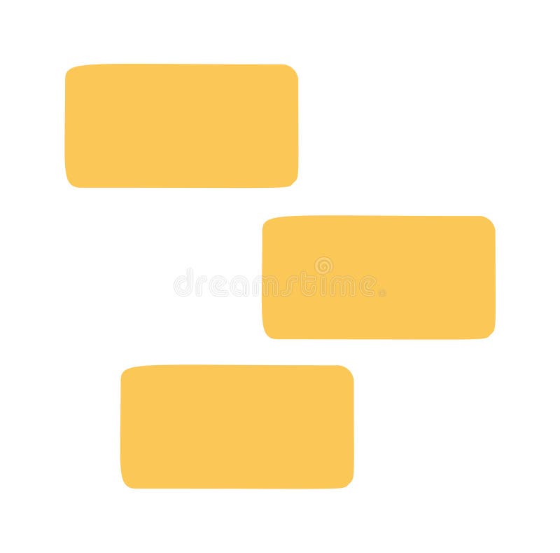 Brick Stone Block Construction Doodle Stock Vector - Illustration of ...