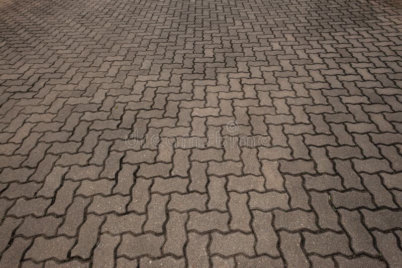 Brick Stone Car Park Floor stock image. Image of vehicles - 27136833