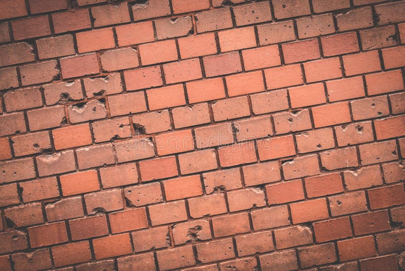 Old red brock wall stock image. Image of aged, urban - 79310355