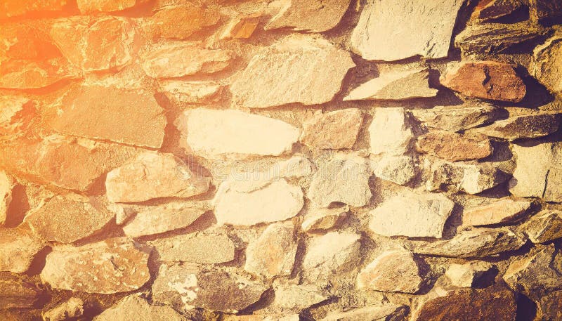 Brick Stone Wall Stack of Medieval Natural Stone Texture Background or ...