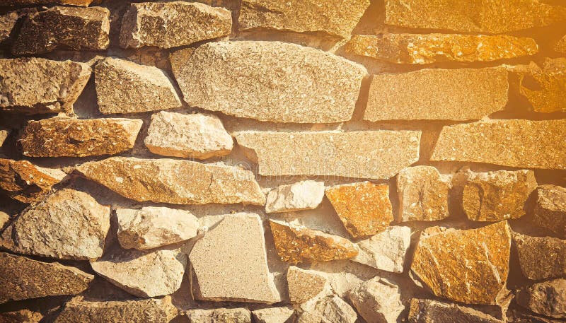 Brick Stone Wall Stack of Medieval Natural Stone Texture Background or ...