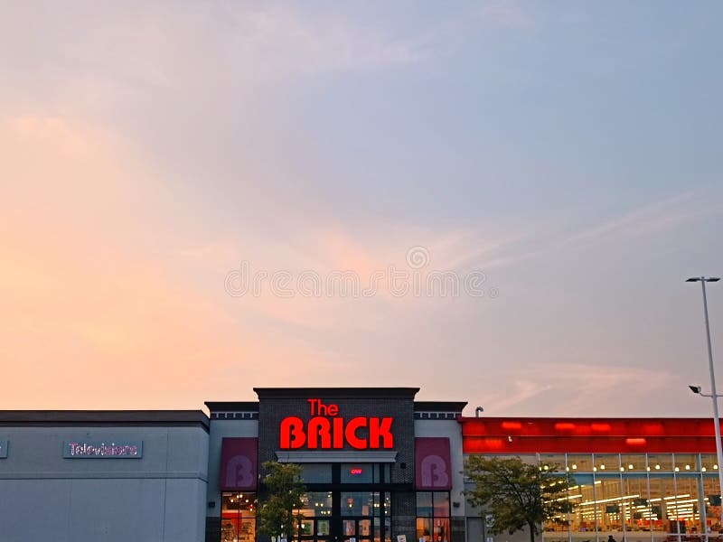 The Brick store front editorial photo. Image of light - 256221946