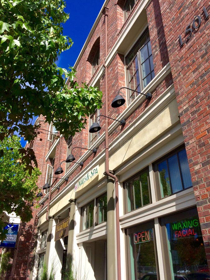 Brick storefront editorial image. Image of mainstreet - 45316165