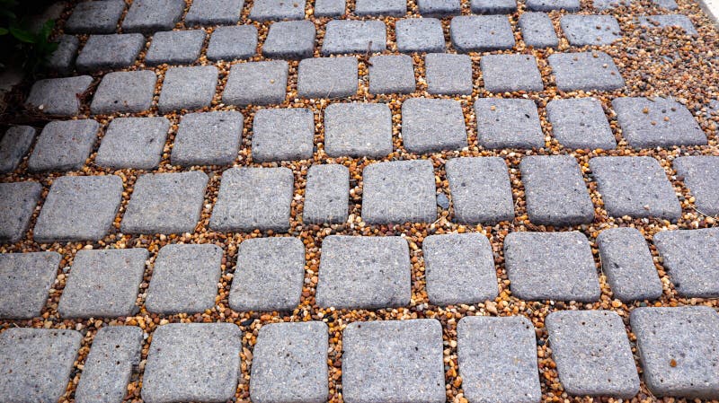 Brick Texture Background with Rock Grey and Pebbles-2 Stone Tiles are ...