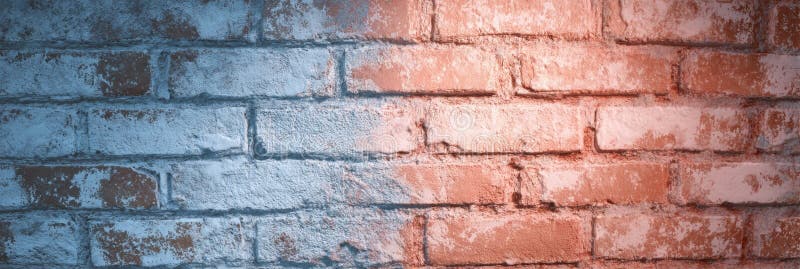 Brick Texture Transitions Smoothly into Blueprint Design with a Central ...
