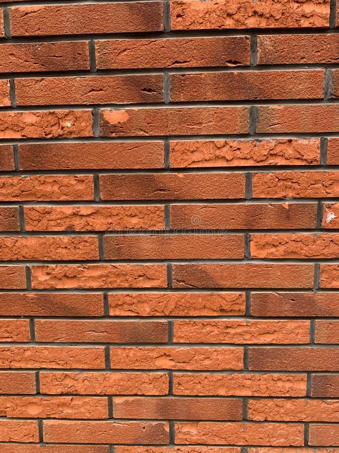 Brick Texture. Grungy Bricks Wall with Red Bricks for Background Stock ...