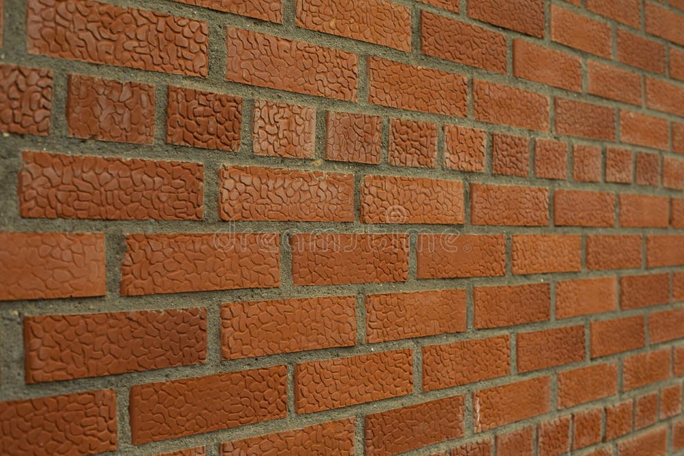 Brick with Texture. the Wall of Red Brick is Removed on the Squint ...