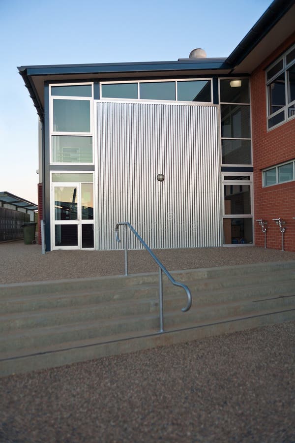 Brick and tin buildings stock image. Image of corrugated - 21432987
