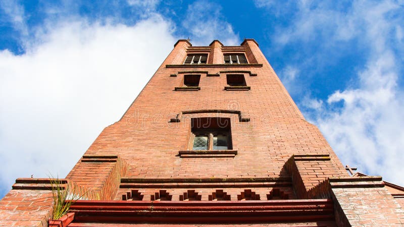 Brick Tower stock image. Image of architecture, church - 27094465