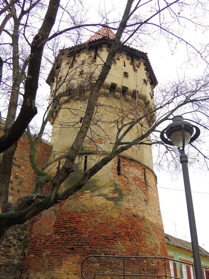 Brick tower stock photo. Image of brick, branch, landmark - 80720168