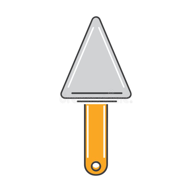 Brick Trowel. Vector Illustration Decorative Design Stock Vector ...